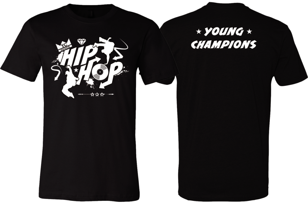 Hip Hop Crown Black T-shirt - Mandatory for Dance Competition - YOUNG ...